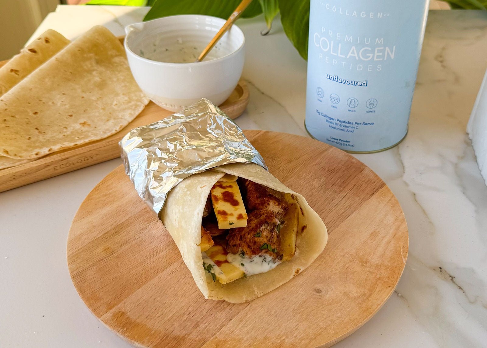 Chicken Halloumi Wraps – The Collagen Co.