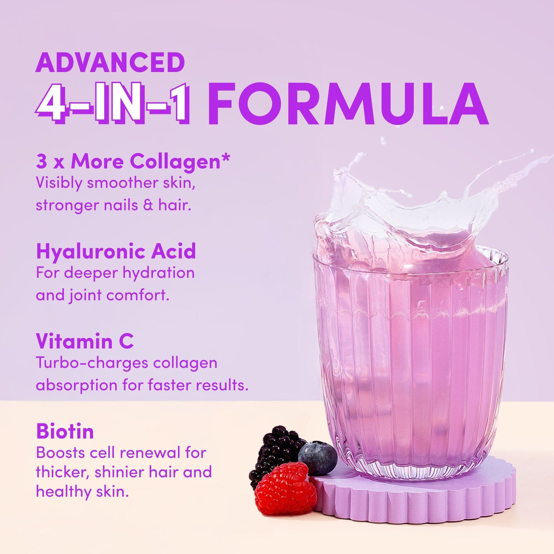 Mixed Berry Collagen Sachets - 280g – The Collagen Co.