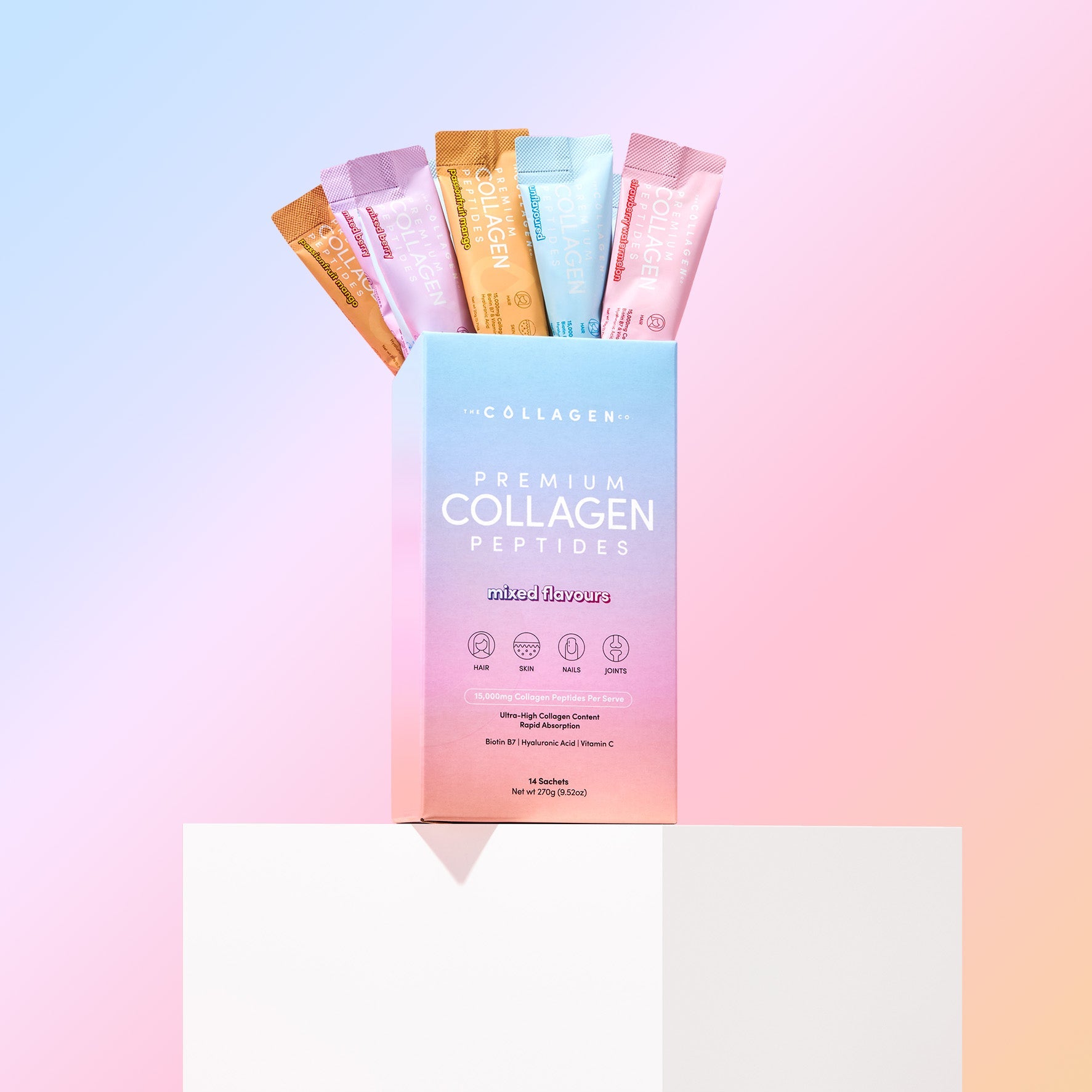 Collagen Powder Sachets 270g | Mixed Flavours | Hyaluronic Acid – The ...
