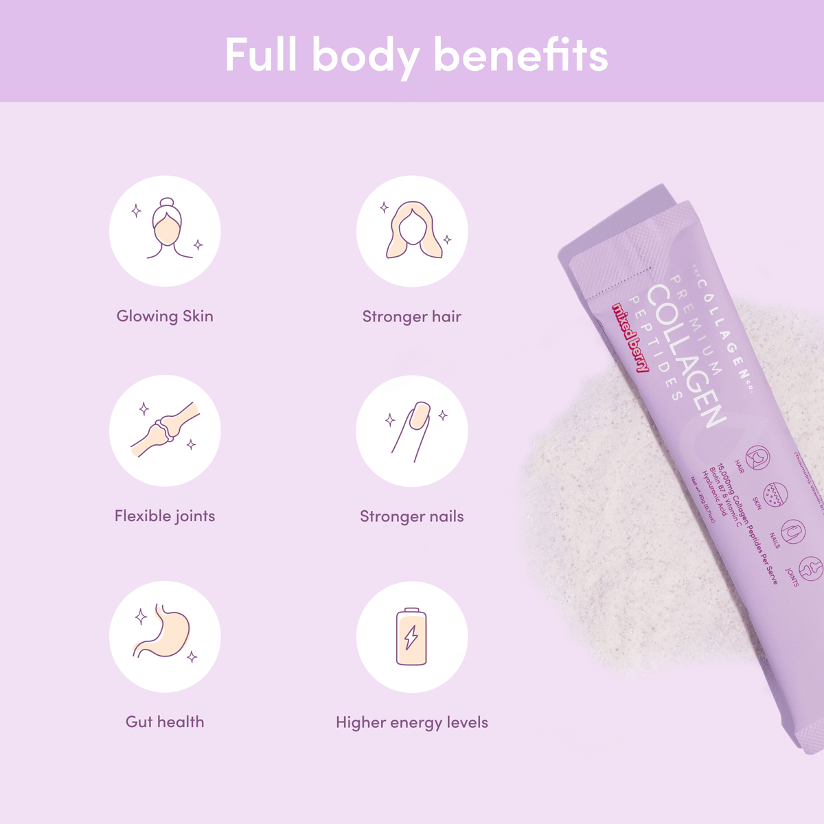 Mixed Berry Collagen Sachets - 280g – The Collagen Co.