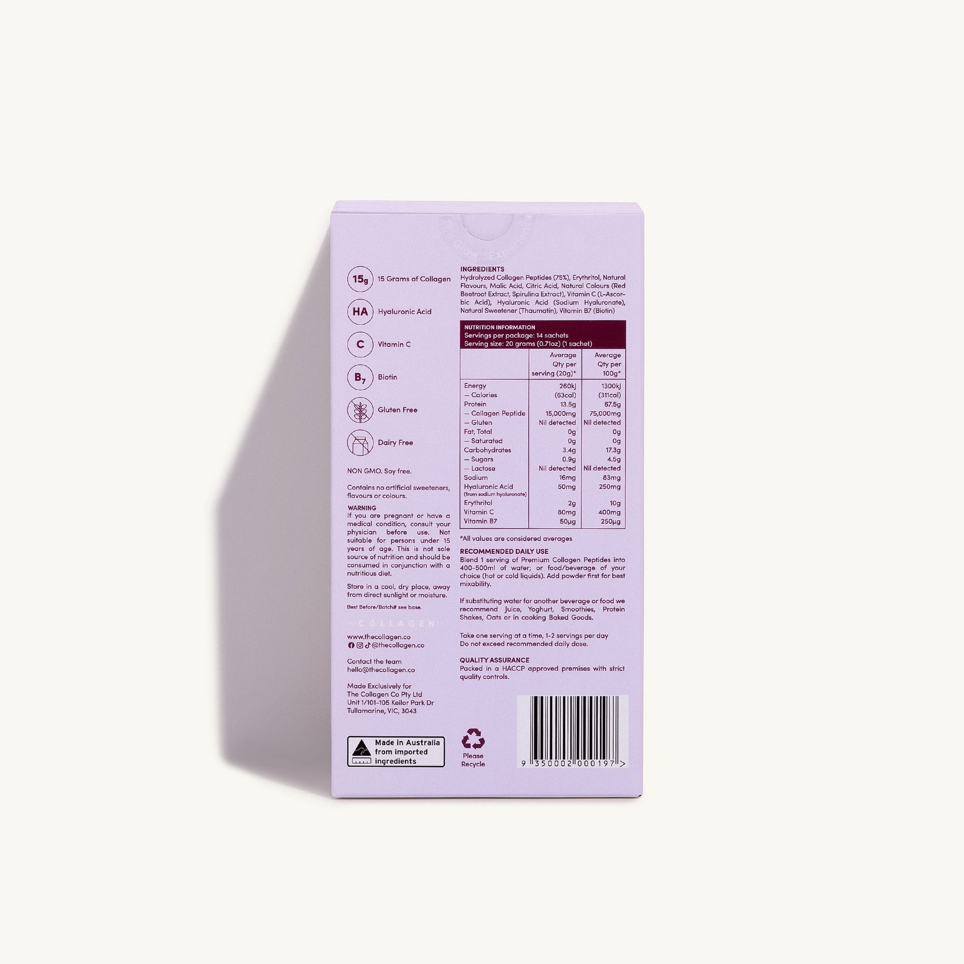 Mixed Berry Collagen Sachets - 280g – The Collagen Co.
