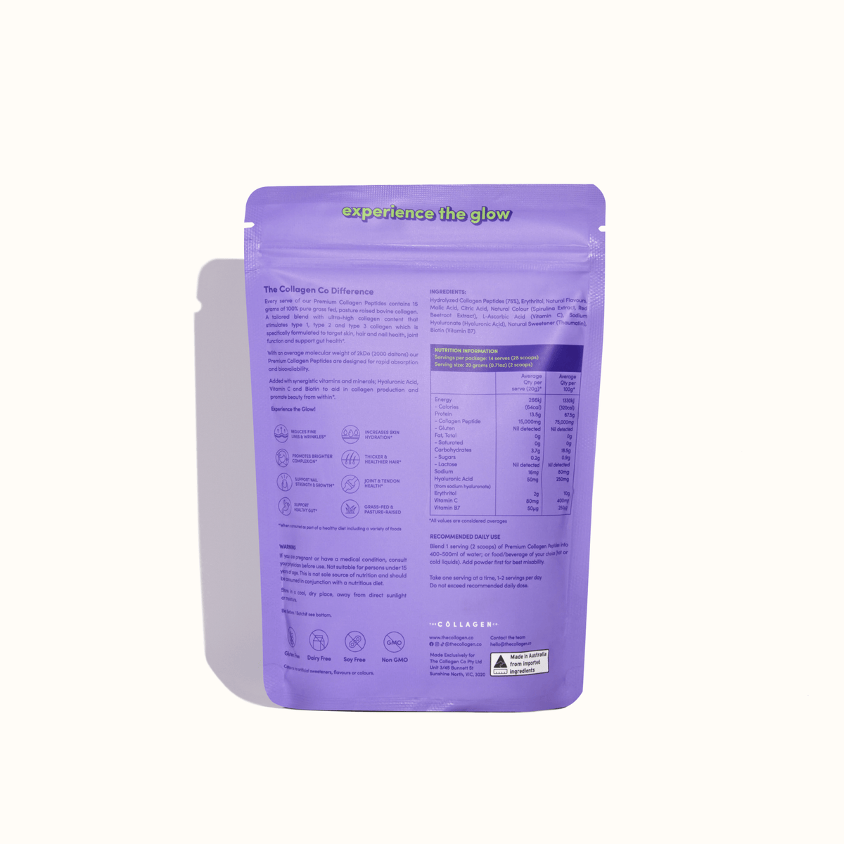 Purple Grape Collagen Powder - 280g – The Collagen Co.
